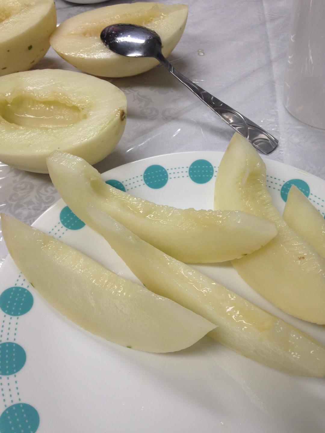 10 Snow Leopard Melon Seeds Unique Beautiful Rare White flesh fruit As ...